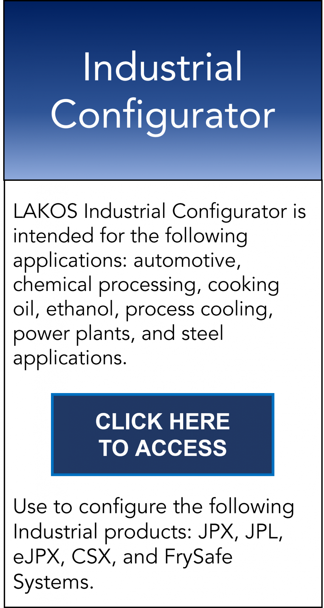 LAKOS Product Configurators - LAKOS Filtration Solutions